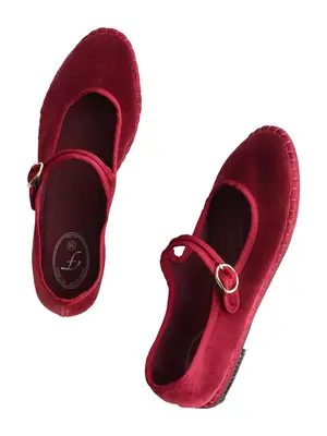 Madewell Flabelus Lucrecia Mary Janes - Burgundy