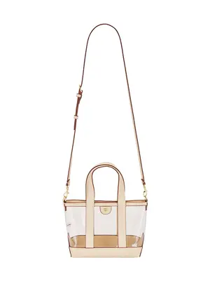 Stoney Clover Lane Clear Mini Tote - Clear & Sand
