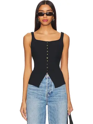 Free People A Moment In Time Vest - Black