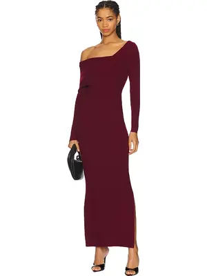 Line & Dot Sylvie Maxi Dress - Crimson