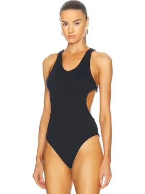 BODE Palmer Leotard Top - Black
