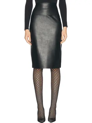 Norma Kamali Straight Skirt - Black