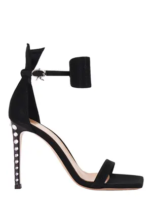 GIANVITO ROSSI Flash Bow Strap Sandal - Black