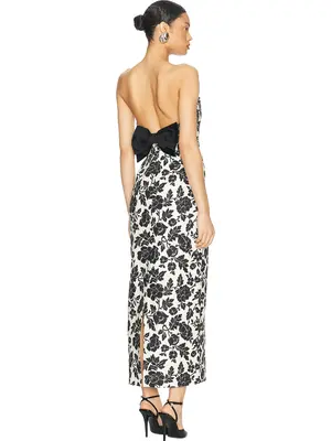 Posse Romeo Strapless Dress - Bone & Black