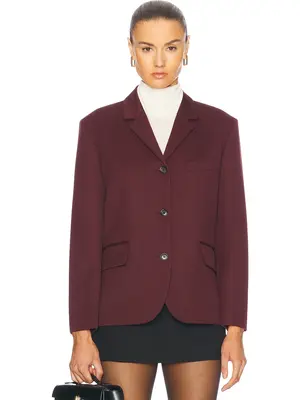 BODE Riding Twill Lillian Jacket - Burgundy