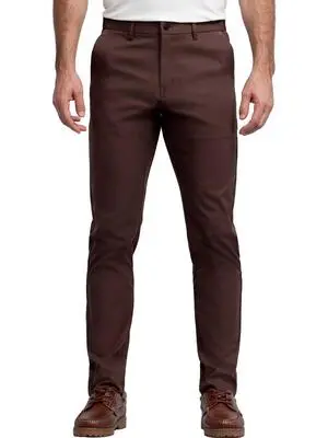 JACK ARCHER Jetsetter Tech Slim Fit Pant Bourbon Brown