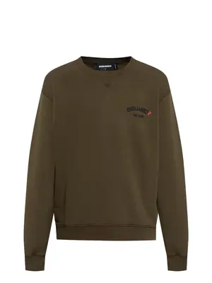 Dsquared2 Logo-appliqué Sweatshirt - Brown