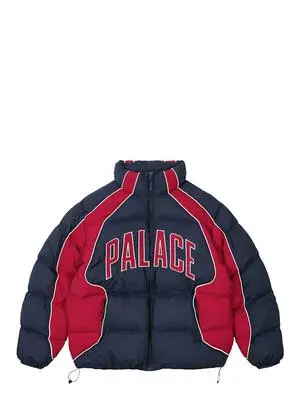 PALACE Sport Mit Puffer Jacket - Navy Blue/tomato Red