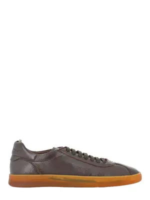 Officine Creative Logo-debossed Sneakers - Brown