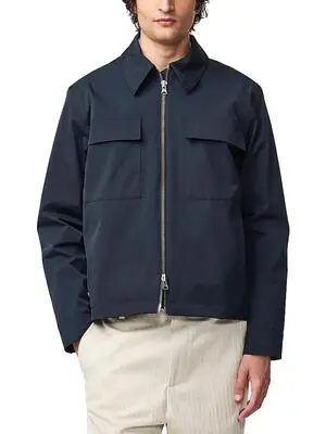 Nn07 Alban Waterproof Jacket Navy Blue