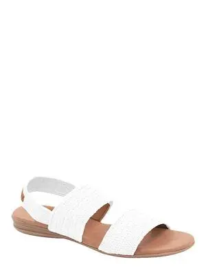Andre Assous Nigella Woven Sandals - White