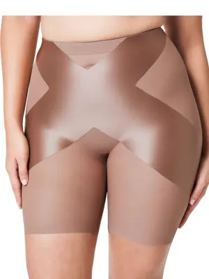 Spanx Mid Rise Shaper Shorts - Cafe Au Lait