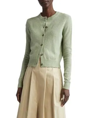 Altuzarra Thea Merino Wool & Alpaca Blend Cardigan - 000336 Sea Foam