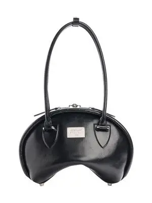 Acne Studios Bowlina Leather Shoulder Bag - Black