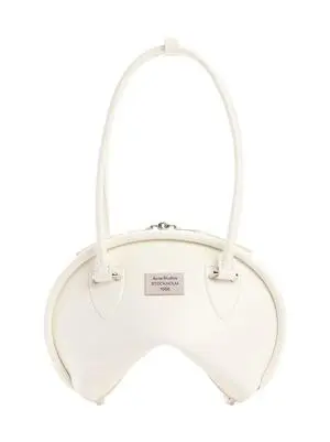 Acne Studios Bowlina Leather Shoulder Bag - Cream White