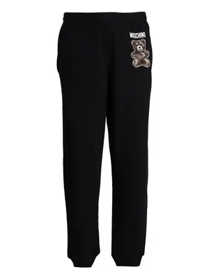 Moschino Teddy Bear-print Track Pants - Black