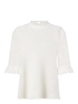 Chloé Wool And Cashmere Sweater - White