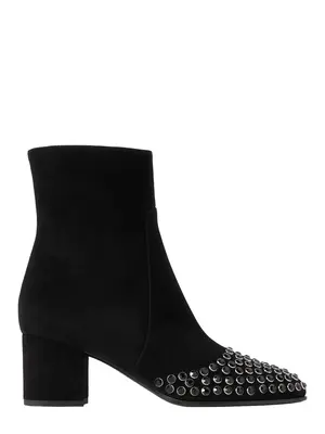 Alaïa Crystal-embellished Ankle Boots - Black