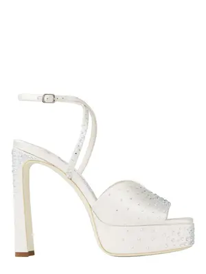 JIMMY CHOO 125mm Karli Platform Sandals - Neutrals