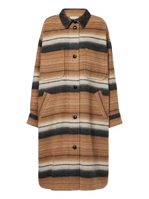 MARANT ETOILE Djilaga Wool-blend Coat - Brown