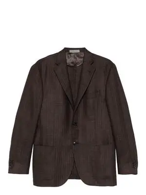 Corneliani Single-breasted Blazer - Brown