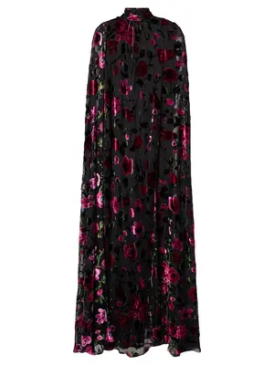 RODARTE Devoré Velvet Gown - Black