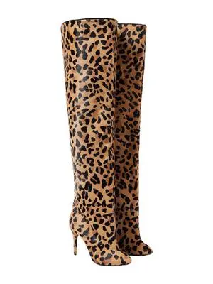 Alaïa Decollete 90 Calf Hair Over-the-knee Boots - Brown