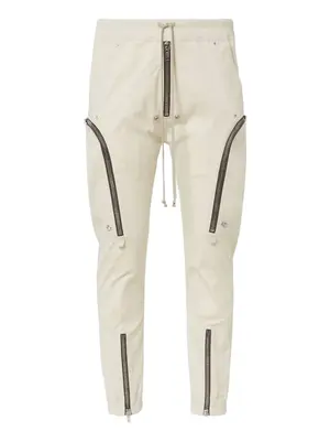 Rick Owens Bauhaus Poplin Cargo Pants - White