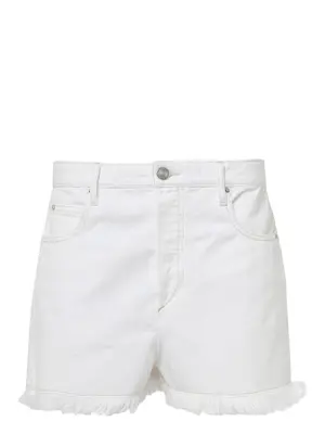 Isabel Marant Lesia Denim Shorts - White