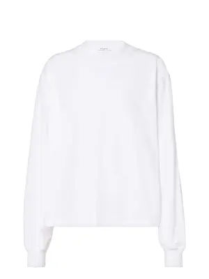 Alaïa Cotton Jersey Sweatshirt - White