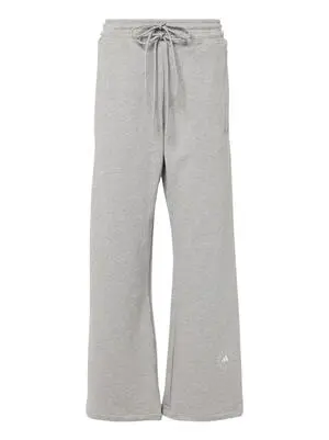 Adidas By Stella McCartney Cotton Wide-leg Sweatpants - Grey