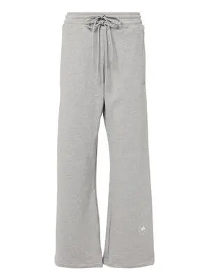 Adidas By Stella McCartney Cotton Wide-leg Sweatpants - Grey