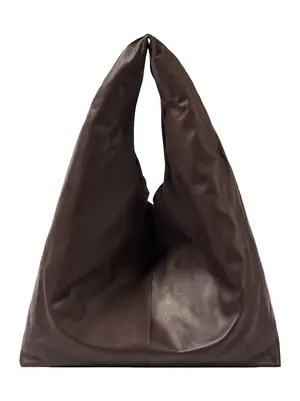 THE ROW Bindle Leather Shoulder Bag - Brown