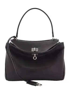 Balenciaga Rodeo Small Leather Tote Bag - Black