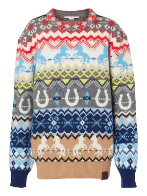 Stella McCartney Fair Isle Intarsia Wool Sweater - Multicoloured