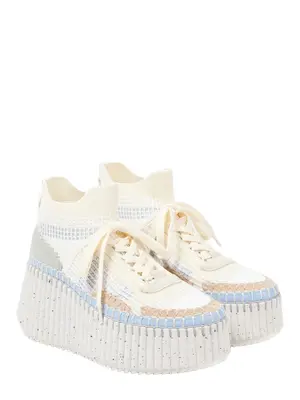Chloé Nama Platform Slip-on Sneakers - White