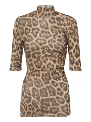 Stella McCartney Leopard-print Top - Multicoloured
