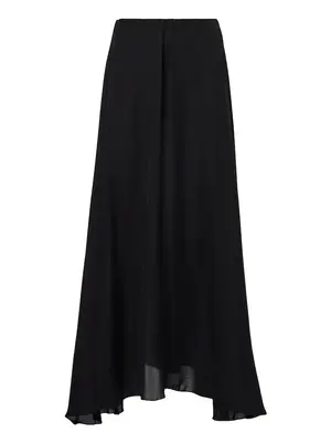 Wardrobe.NYC Flared Maxi Skirt - Black