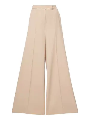 Max Mara Ninfa Wide-leg Wool Pants - Beige