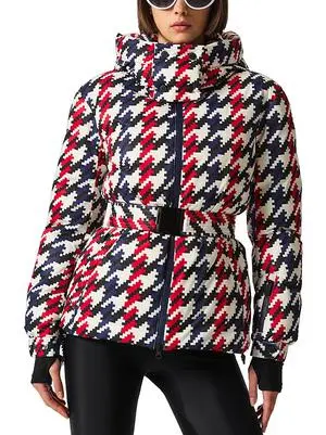 Perfect Moment Candice Ski Parka - Houndstooth