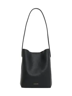 MANSUR GAVRIEL Mini Everyday Cabas Leather Shoulder Bag - Black