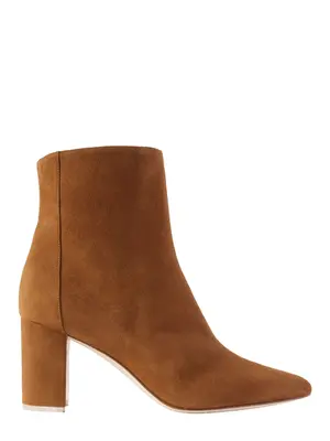 Manolo Blahnik Rosie 70 Suede Ankle Boots - Brown