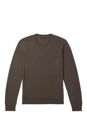 TOM FORD Slim-fit Merino Wool Sweater - Green