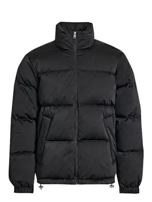 Sandro Logo-print Quilted Jacket - Black