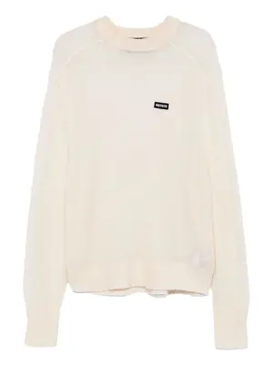 Remain Birger Christensen Logo-patch Sweater - White