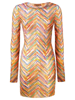 Missoni Printed Mini Dress - Orange