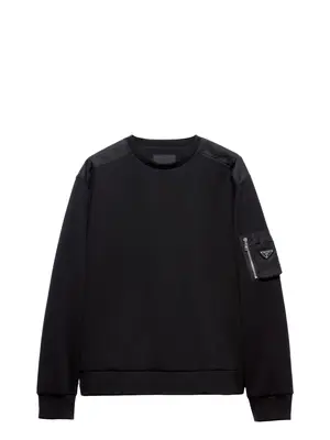 Prada Panelled Sweatshirt - Black