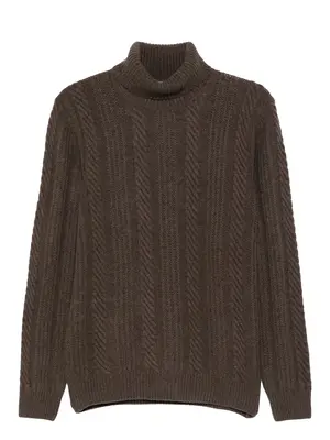 Corneliani Turtleneck Sweater - Brown