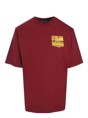 LES BENJAMINS Graphic-print T-shirt - Red