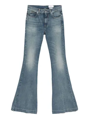 Alexander McQueen Mid-rise Flared Jeans - Blue